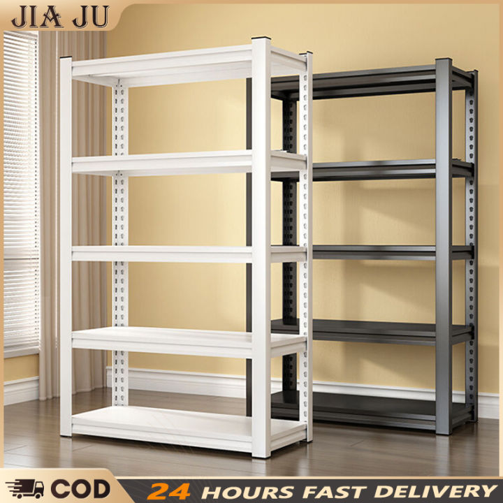 【Adjustable】JIAJU 4/5 Tier Metal Boltless Rack Home kitchen Store ...