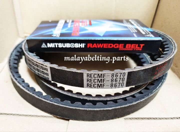 RECMF 8670 / 5670 FAN BELT / ORIGINAL MITSUBOSHI ( MADE IN JAPAN ) | Lazada