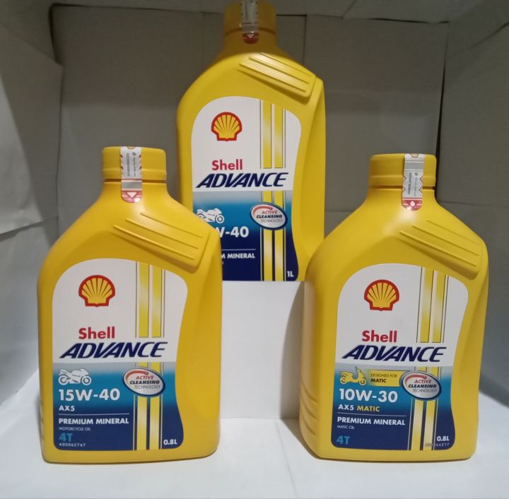 Oli Shell Advance Ax5 Kuning Untuk Motor Bebek/Sport/Matic | Lazada ...