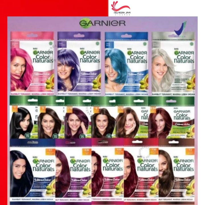Garnier Color Naturals Hair Color Sachet- Pewarna Rambut Sachet/Cat ...