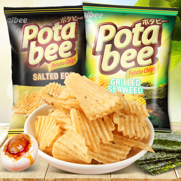 Calbee Imported Indonesian Seaweed Flavor Potato Chips Salted Egg ...