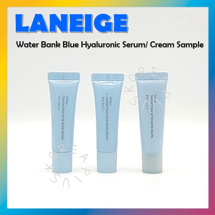 [LANEIGE] Water Bank Blue Hyaluronic Serum/ Cream 10ml 3ea | Lazada PH
