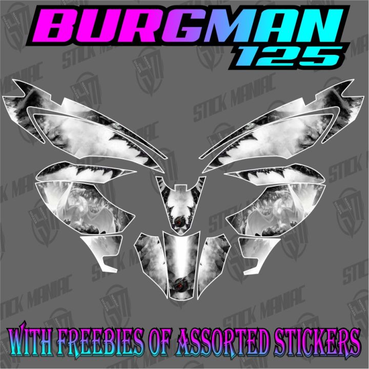 Suzuki Burgman 125 decals sticker, Laminated | Lazada PH