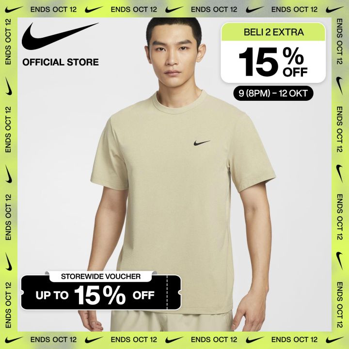 Nike Dri-FIT Kaos Pria UV Hyverse Short-Sleeve Fitness - Desert Khaki ...