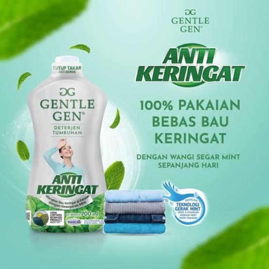 Gentle Gen Detergent Tumbuhan Anti Keringat Botol 700ml - Deterjen Cair ...