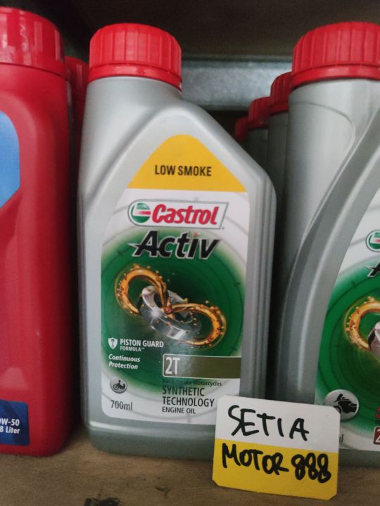 Oli Motor Castrol Active 2T 700ml Low Smoke Synthetic Technology ...