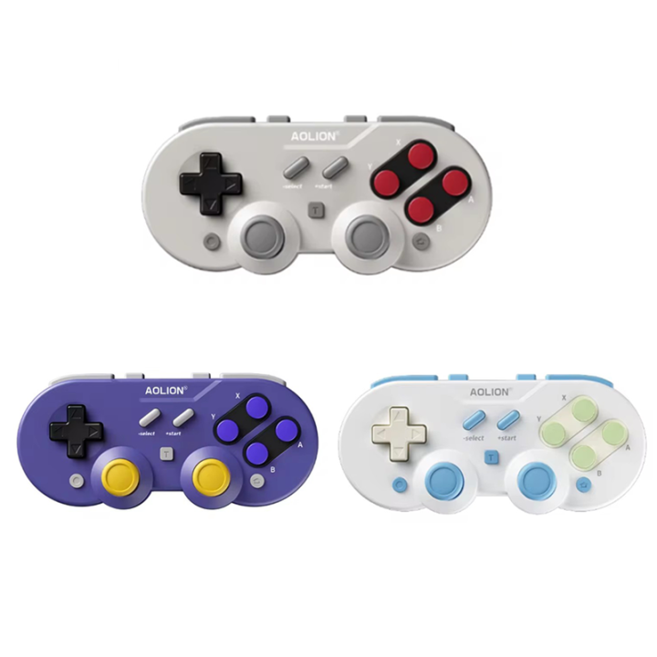 Aolion Q10 Wireless Retro Mini Game Controller Joypad Hall Effect ...