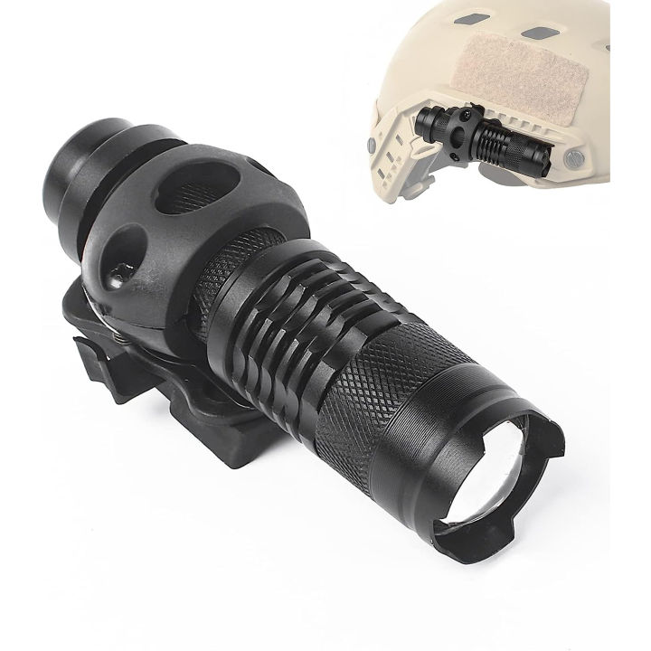 JOAXOR Tactical Helmet ARC Rail Light LED Mini Military Helmet ...