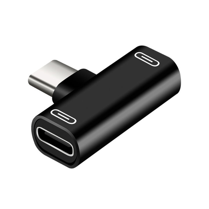 2ใน1 Usb C Splitter Type C ชาย ประเภท C หญิงหูฟังอะแดปเตอร์ชาร์จใน