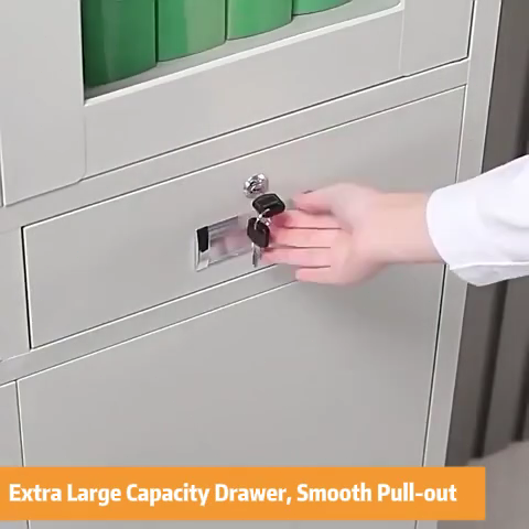 Office Thickened Single Section Cabinet Five Section File Cabinet ...