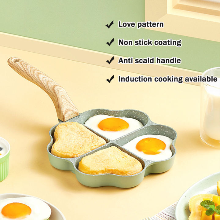 Non Stick 4 Hole Egg Frying Pan 4 Hole Fried Egg Pan, Non Stick Egg ...