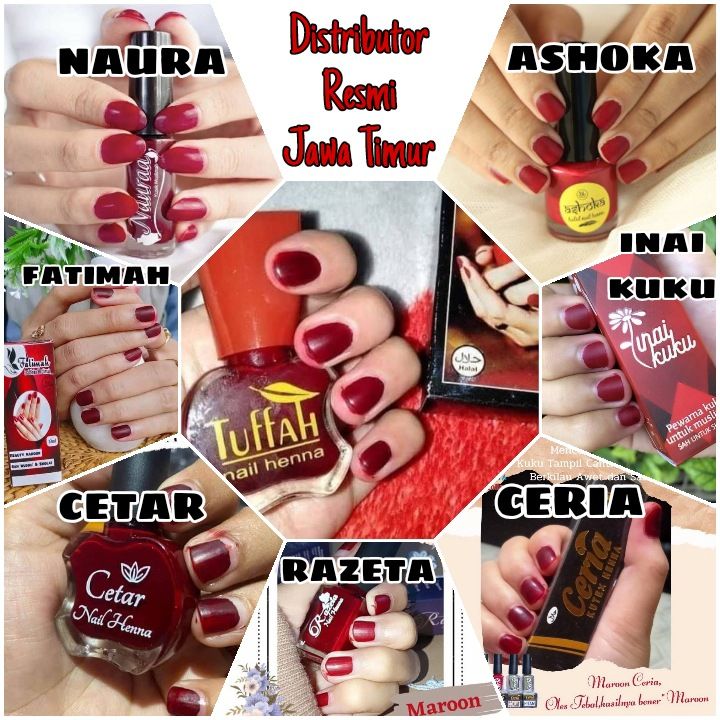 Tuffah Nail Henna Kutek | ASHOKA | NAURA | CETAR | CERIA | RAZETA ...