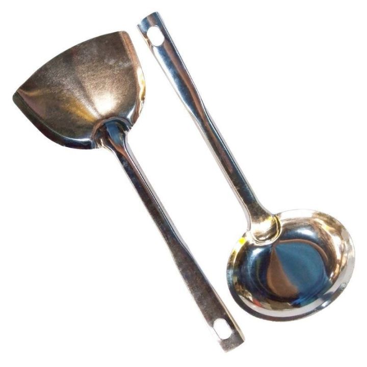 Stainless Steel Soup Laddle Spatula Sandok Siyense Siyansi Kitchen ...