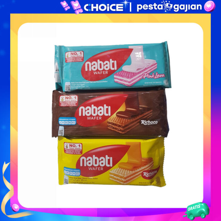 NABATI Wafer Mini Renceng isi 10 Pcs | Wafer coklat keju | Cemilan Enak ...