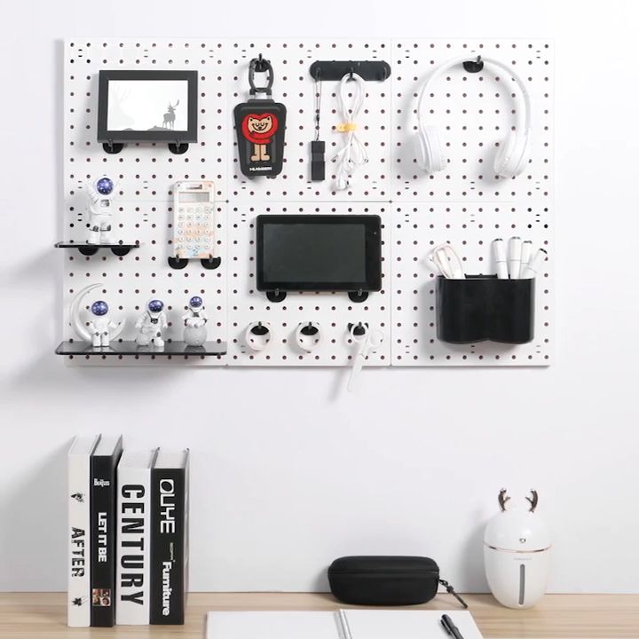 Home2U🏡 Ready Stock Pegboard Perforated Display Board Wall Display Rack ...