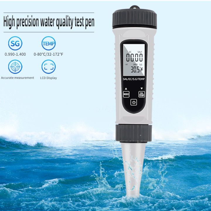 Salt-785H Salinometer 4 In 1 Salt/ec/tds/temp Meter S-100 Salt Meter ...