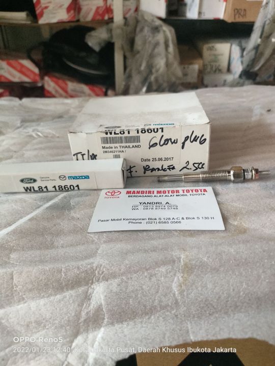 busi pemanas ford ranger / everest / mazda bt 50 2.500cc type TDI ...