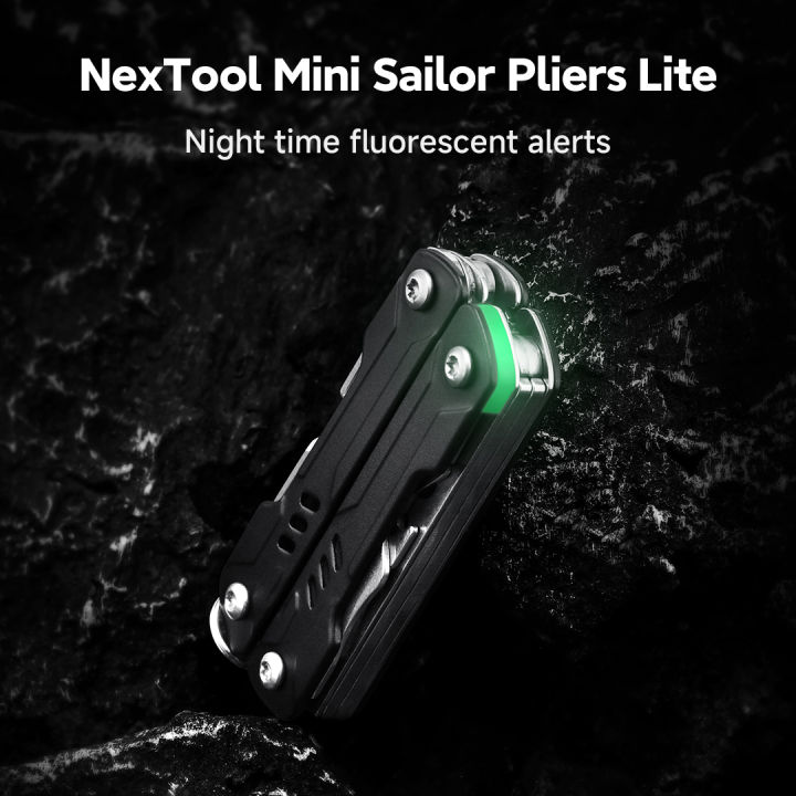 NexTool 10 In 1 Mini Sailor Pliers Lite Multi Tool Folding Scissors Screwdriver Portable EDC ...
