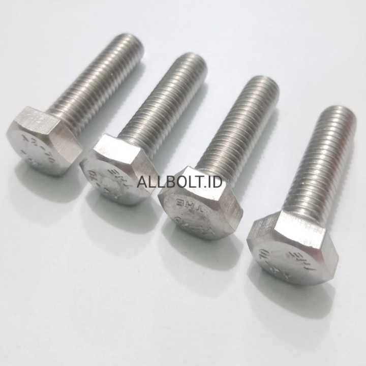 Baut 12 stainless 8mm x 30mm ( 2biji) | Lazada Indonesia