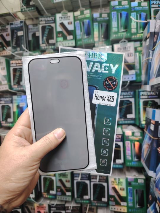 Privacy Full tempered glass for Honor X7B Honor X8B | Lazada PH