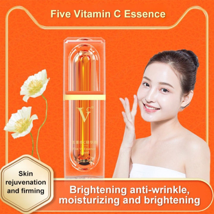 Original Five Vitamin C Tone-up Cream Lazy VC BareFaced Cream Deep Hydration Facial Concealer ...