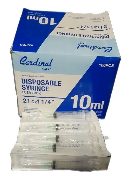 sterile disposable syringe 10 cc (100 pcs per box) | Lazada PH