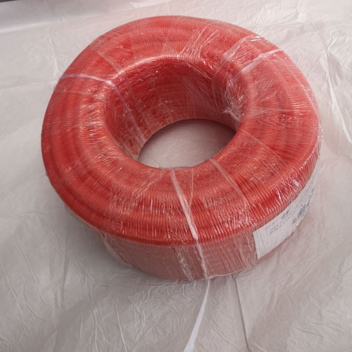 pvc orange corrugate electrical flexible hose1/2 " 3/4 "solo per roll ...