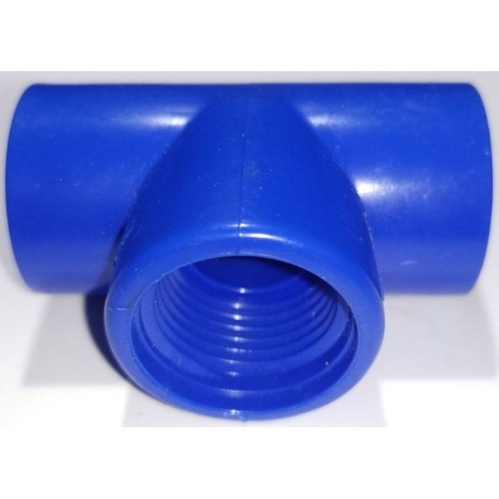 PVC BLUE THREADED TEE 1/2", 3/4" , 1" | Lazada PH