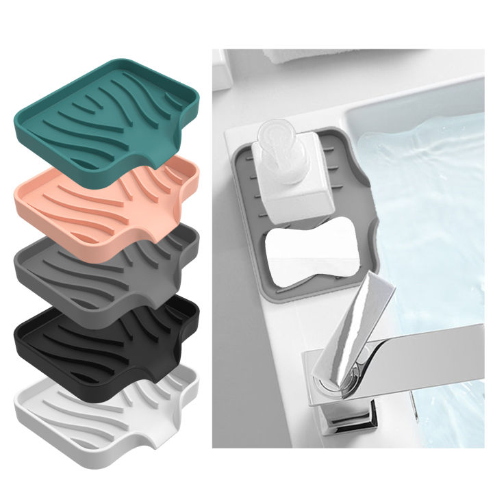 Silicone Soap Dish PP Soap Plate Holder Multiple Styles Soap Tray Plate ...
