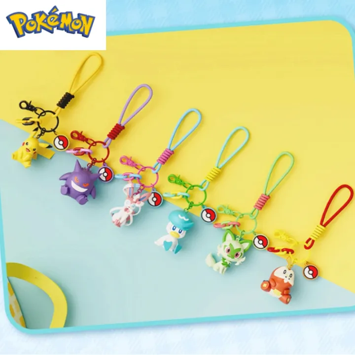 New Aroma Pokemon Figures Keychain 6 Styles Very Kawaii Gengar Sylveon ...