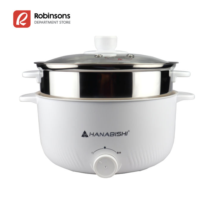 Hanabishi White Multi-Function Cooker 3L | Lazada PH