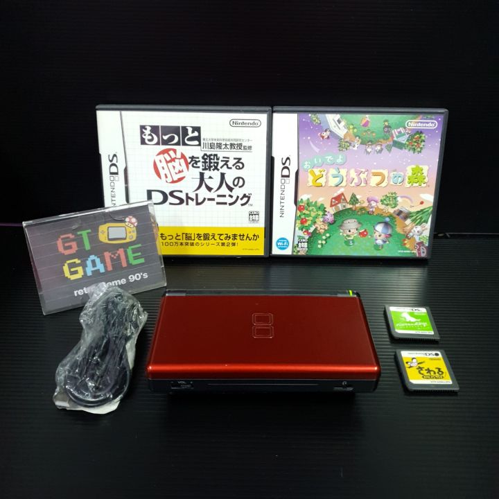 NINTENDO DS lite Crimson Black 📟 Menu Eng. 🕹 USG-001 (2006) 95% 🤩 ...
