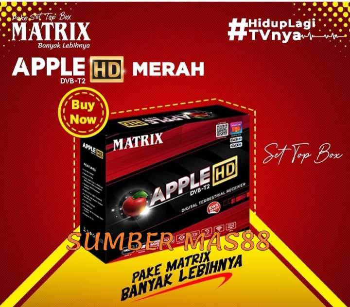 SET TOP BOX MATRIX APPLE MERAH | Lazada Indonesia