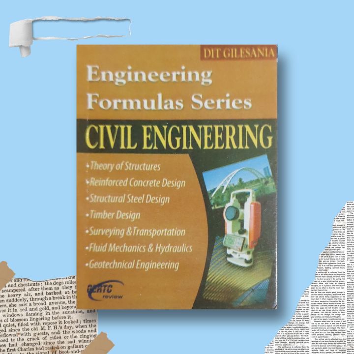 CIVIL ENGINEERING FORMULAS BY Gilesania | Lazada PH