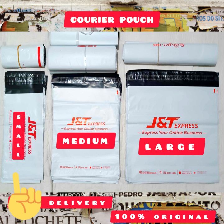 J&T COURIER POUCH WHITE AND BLACK WITH SELF ADHESIVE )(THICK AND ...