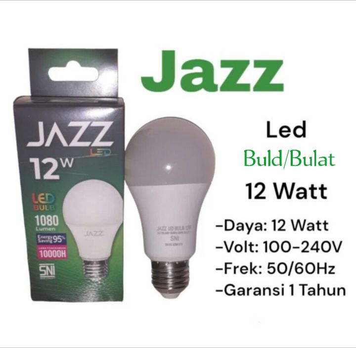 Bohlam led jazz 12watt cahaya putih | Lazada Indonesia