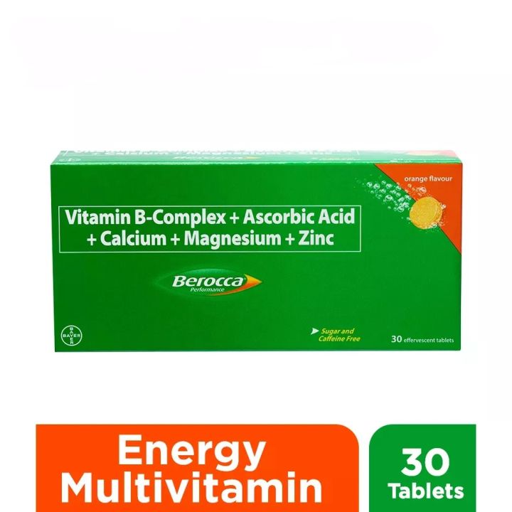 BEROCCA Orange Vitamin B Complex + Ascorbic Acid + Calcuim + Magnesuim ...