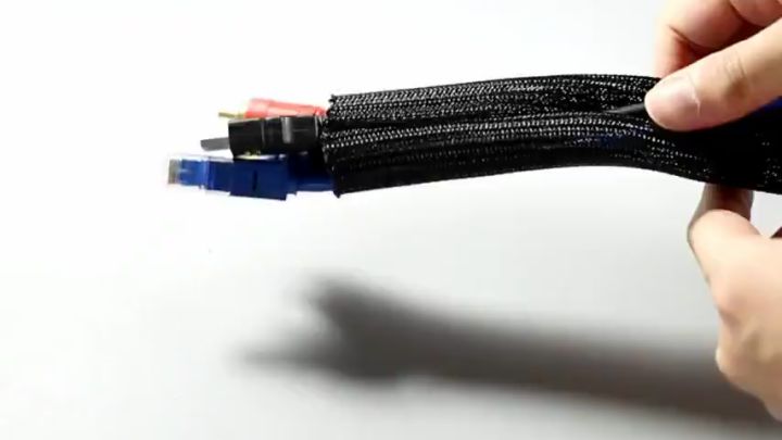 10mm Expandable Cable Management Sleeve 5m Split Cord Protector Wire ...