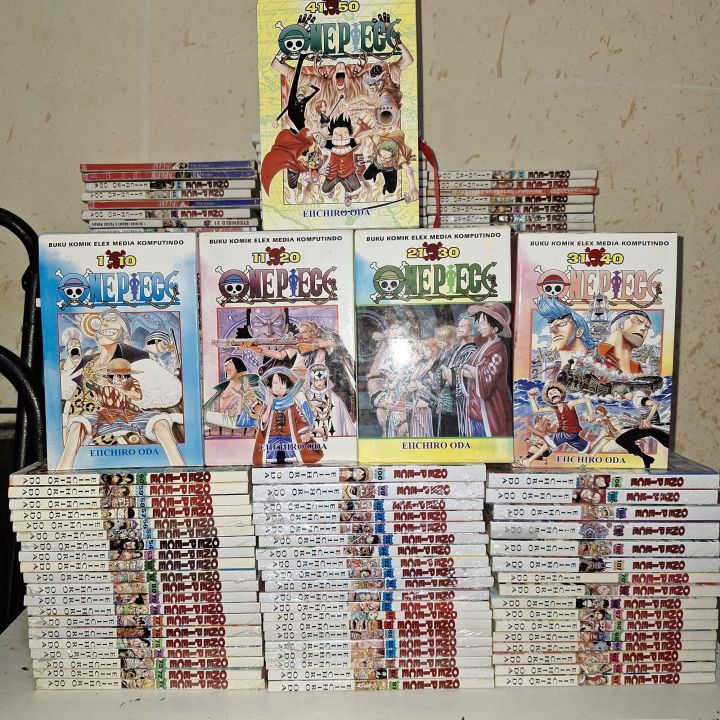 Komik One Piece Full Set Vol 1-106 dan One Piece Data Book | Lazada ...