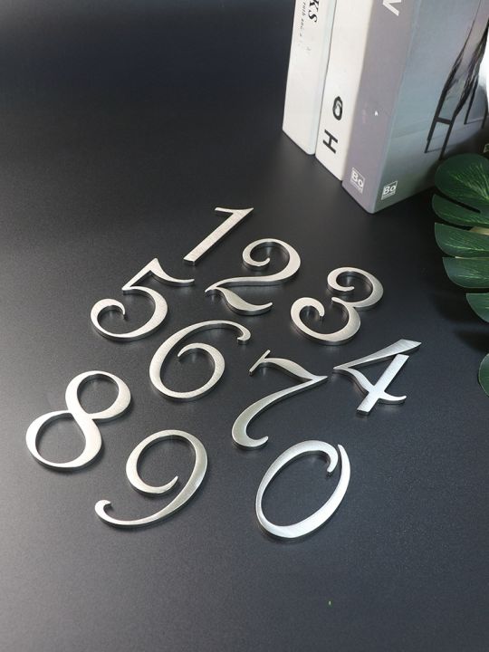 Stainless Steel Metal Door Number Plate Villa Hotel Room Identification ...