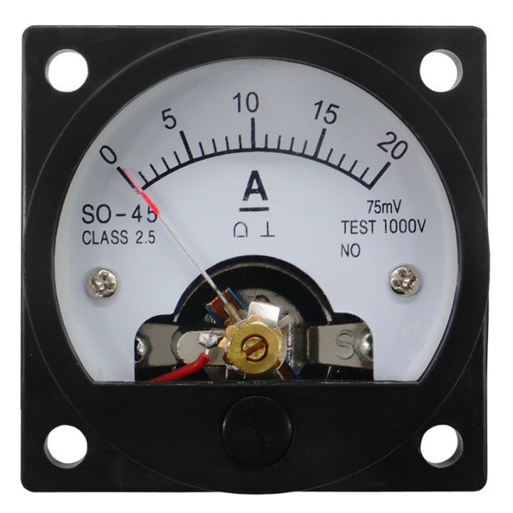 SO45-A Square 45*45mm 10A30A50A100A200A300A DC Panel Ampere Meter Round ...