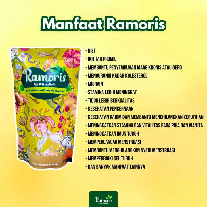 RAMORIS MINUMAN HERBAL TERBUAT DARI BAHAN REMPAH-REMPAH ALAMI ISI 15 PC ...