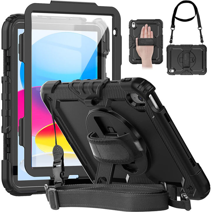 Built-in with Screen Protector,360 Swivel Kickstand Heavy Duty ...