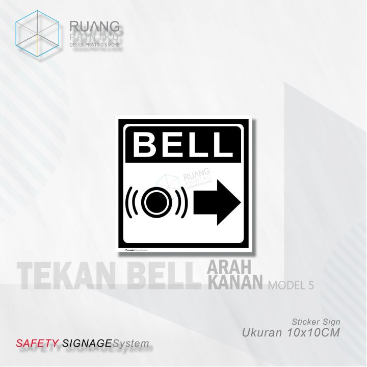 Sticker Label Penunjuk Arah Bel Ke Kanan Model 5 | Lazada Indonesia