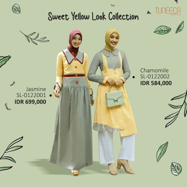 TLF. Gamis Tuneeca SL-0122 sweet yellow | Lazada Indonesia