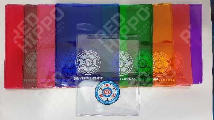ORIGINAL DRIVERS LICENSE ID PLASTIC JACKET TRANSPARENT WITH LTO LOGO ...