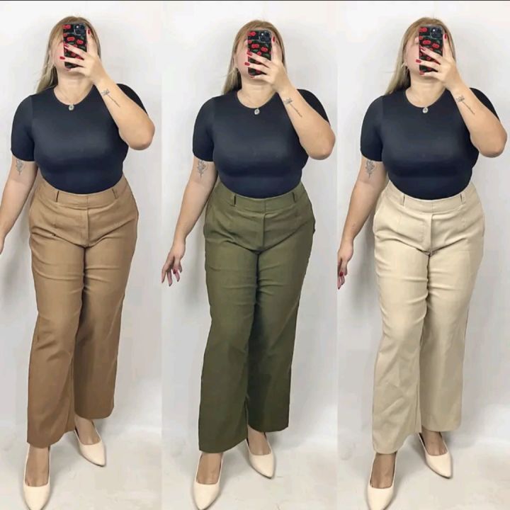 Corporate Plus Size | CLASSIC STRAIGHT LEG TROUSERS | Regular - Plus ...