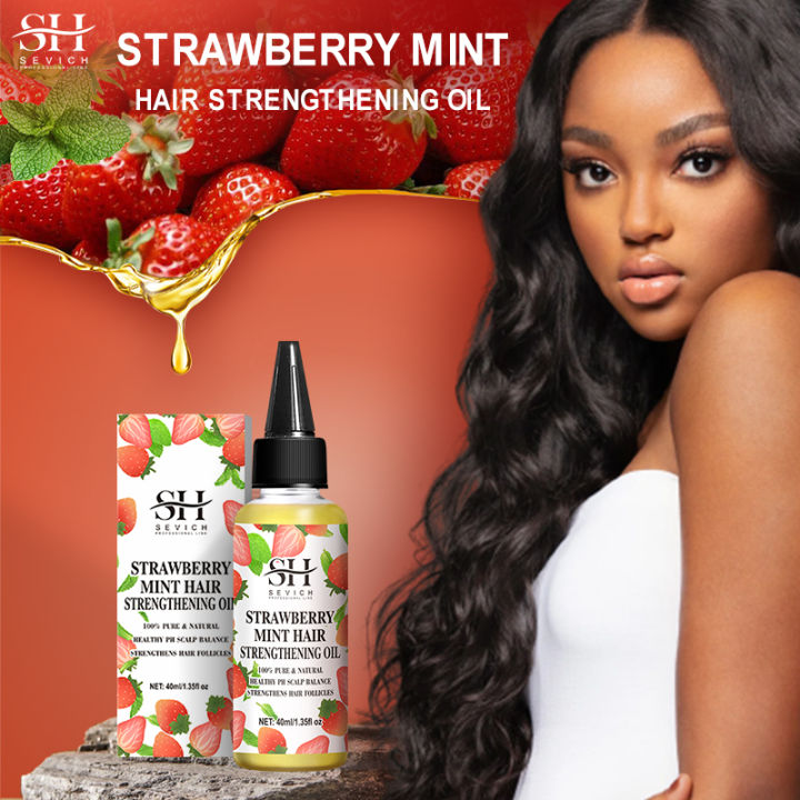 SEVICH Strawberry Mint Hair Oil & Scalp Massage Crean with Batana ...