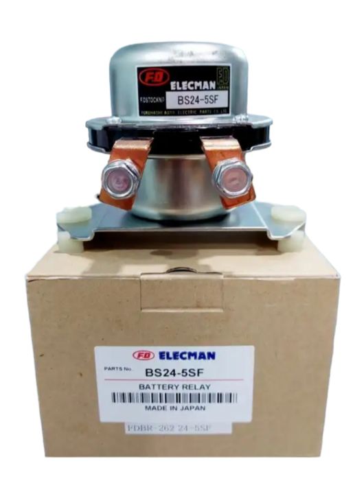 BATTERY RELAY BS24-5SF 24VOLTS (BR-262) UNIVERSAL POSITIVE FD JAPAN ...