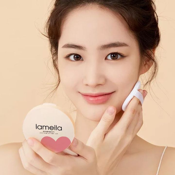 B334 แป้งฝุ่นกระปุก ฝารูปหัวใจ Lameila Loose Powder 15g.แป้งฝุ่นควบคุมความมัน บางเบา แป้งฝุ่น ...